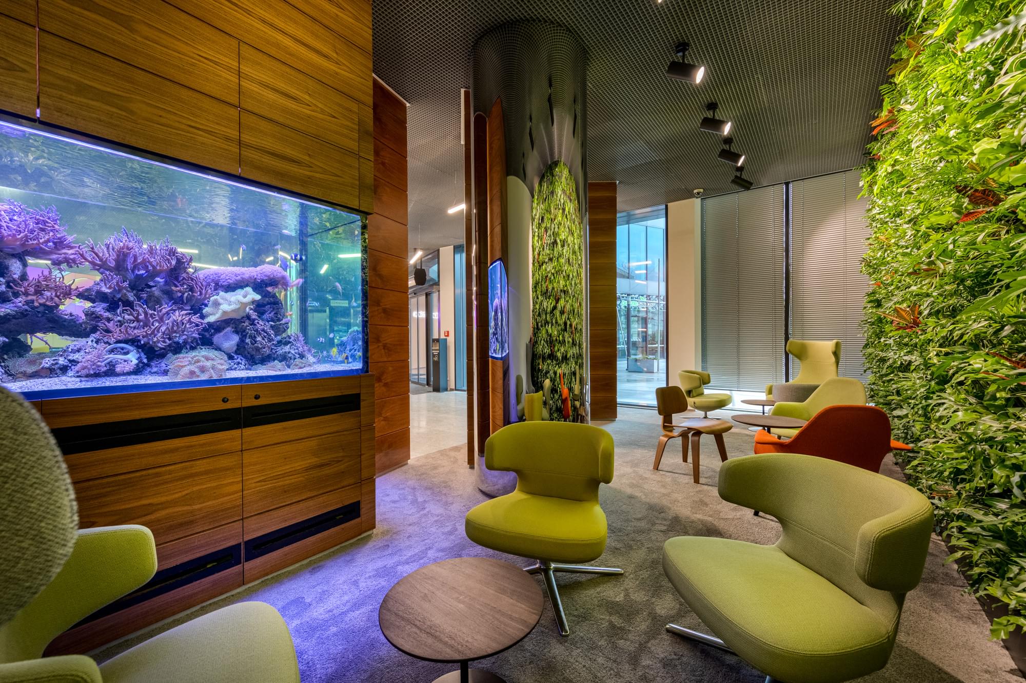 A unique reception area with mapping in the Filadelfie Tower | CAPEXUS.cz